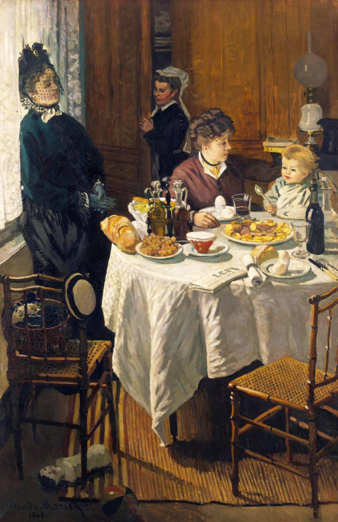Breakfast (Le petit-déjeuner) – Claude Monet Painting – Impressionist ...